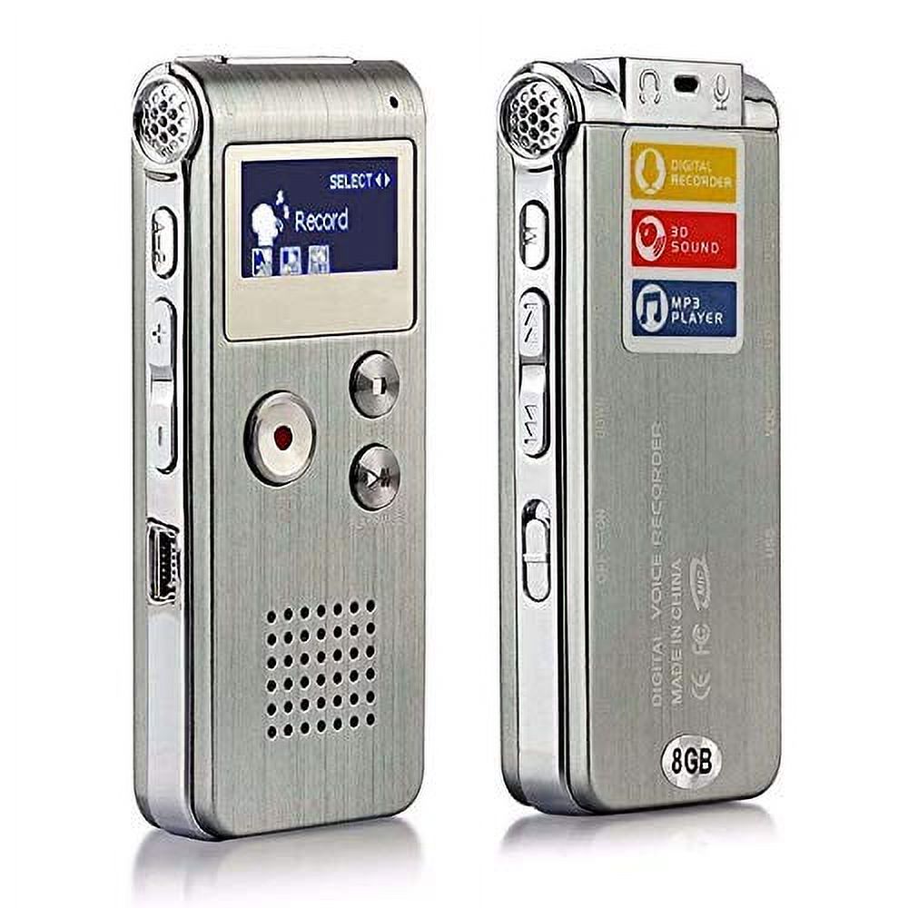 Multipurpose Voice Record Mini 8GB Digital Sound Audio Recorder ...