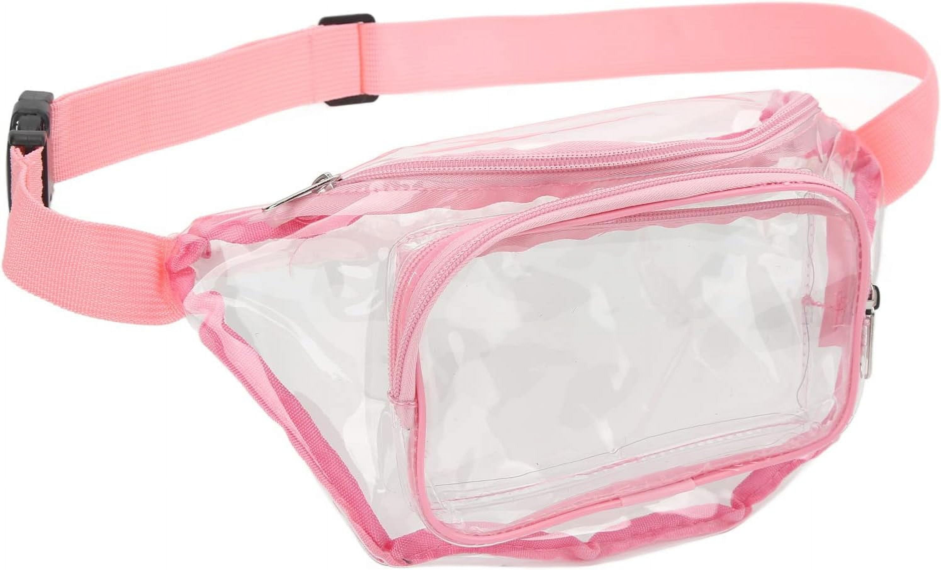 Multipurpose Waist Bag, Transparent PVC Waist Pack with Zipper ...