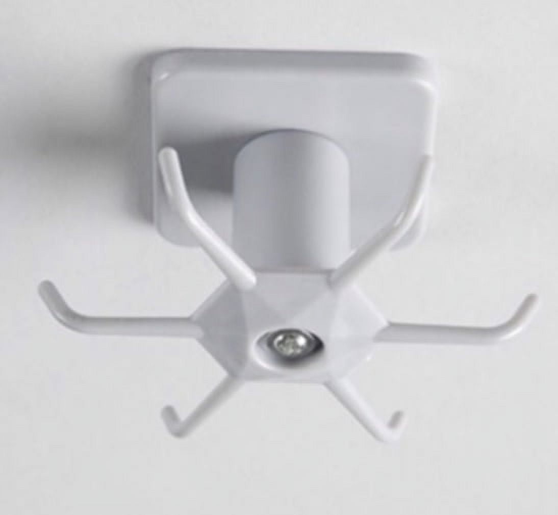 Multipurpose Wall Mounted 360° Rotating Adhesive Hanger/Hooks/Organizer ...