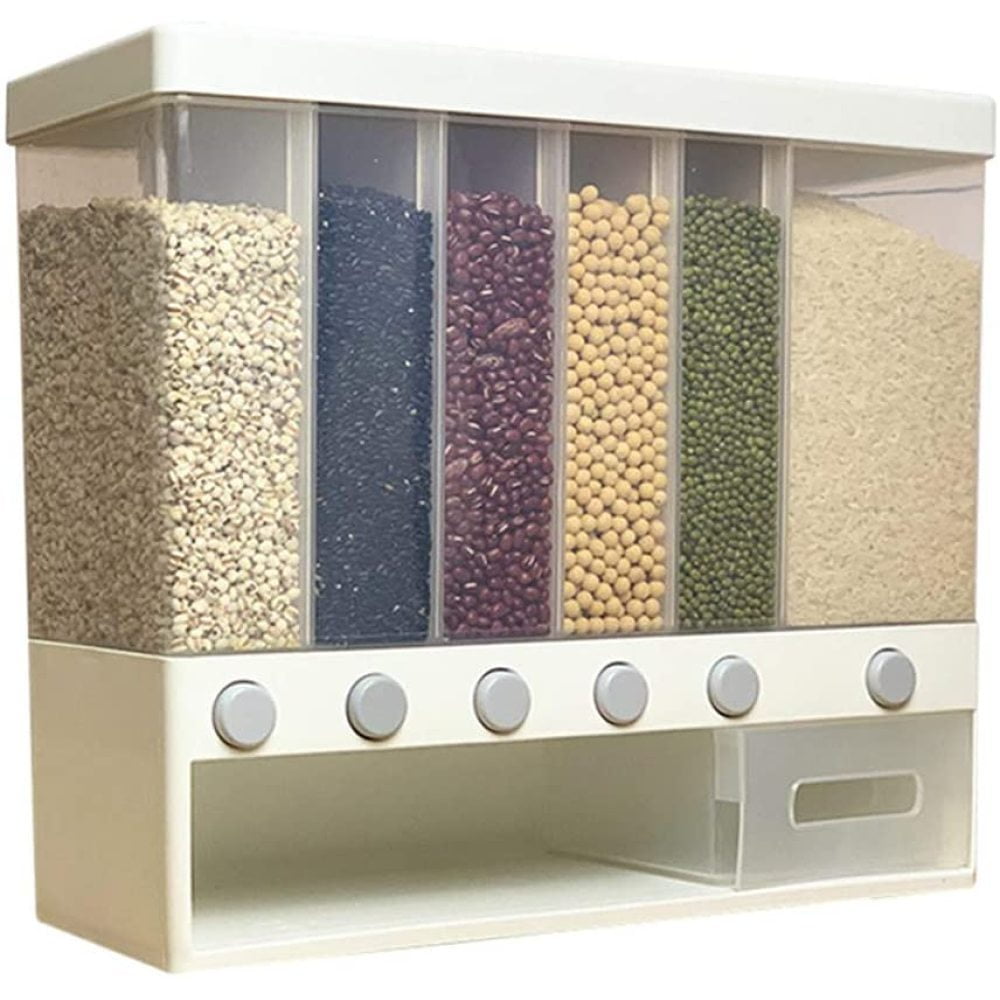 Multi Grid Dry Food Storage Container, Funnel Design For Controlled ...