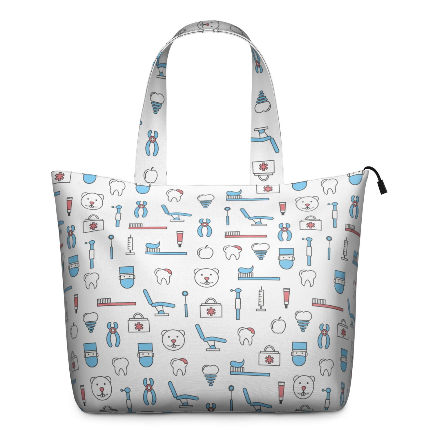 Multipurpose Weekender Bag with Teeth Tooth Pattern Artwork Lightweight ...