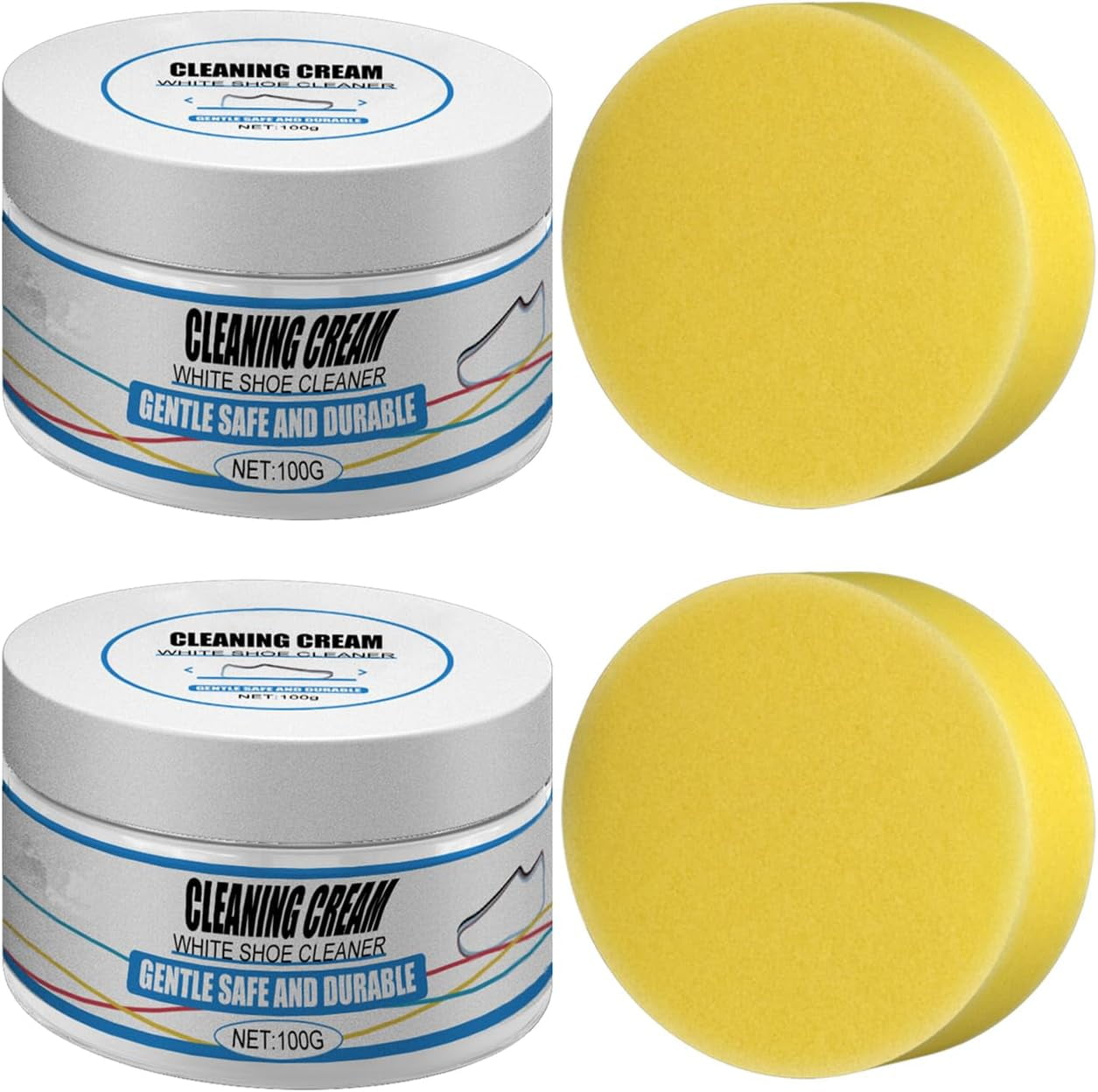 Multipurpose White Shoe Cleaner Cream - Remove Stains Shoe Cream No ...