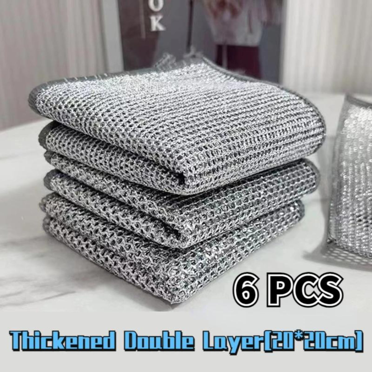 Multipurpose Wire Cleaning Cloths, New Scrubbing Wire Dishwashing Rags ...