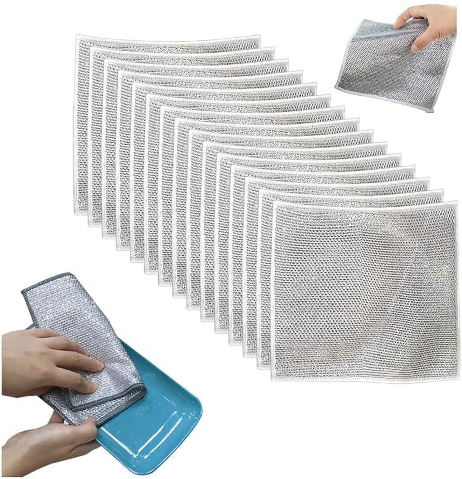 Multipurpose Wire Dishwashing Rags, 2024 Upgrade Wire Dishwashing Rag ...