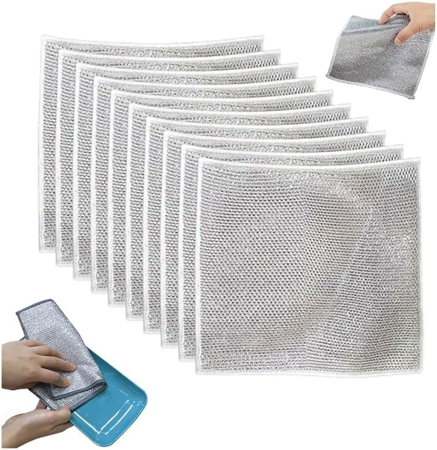 Multipurpose Wire Dishwashing Rags, 2024 Upgrade Wire Dishwashing Rag ...