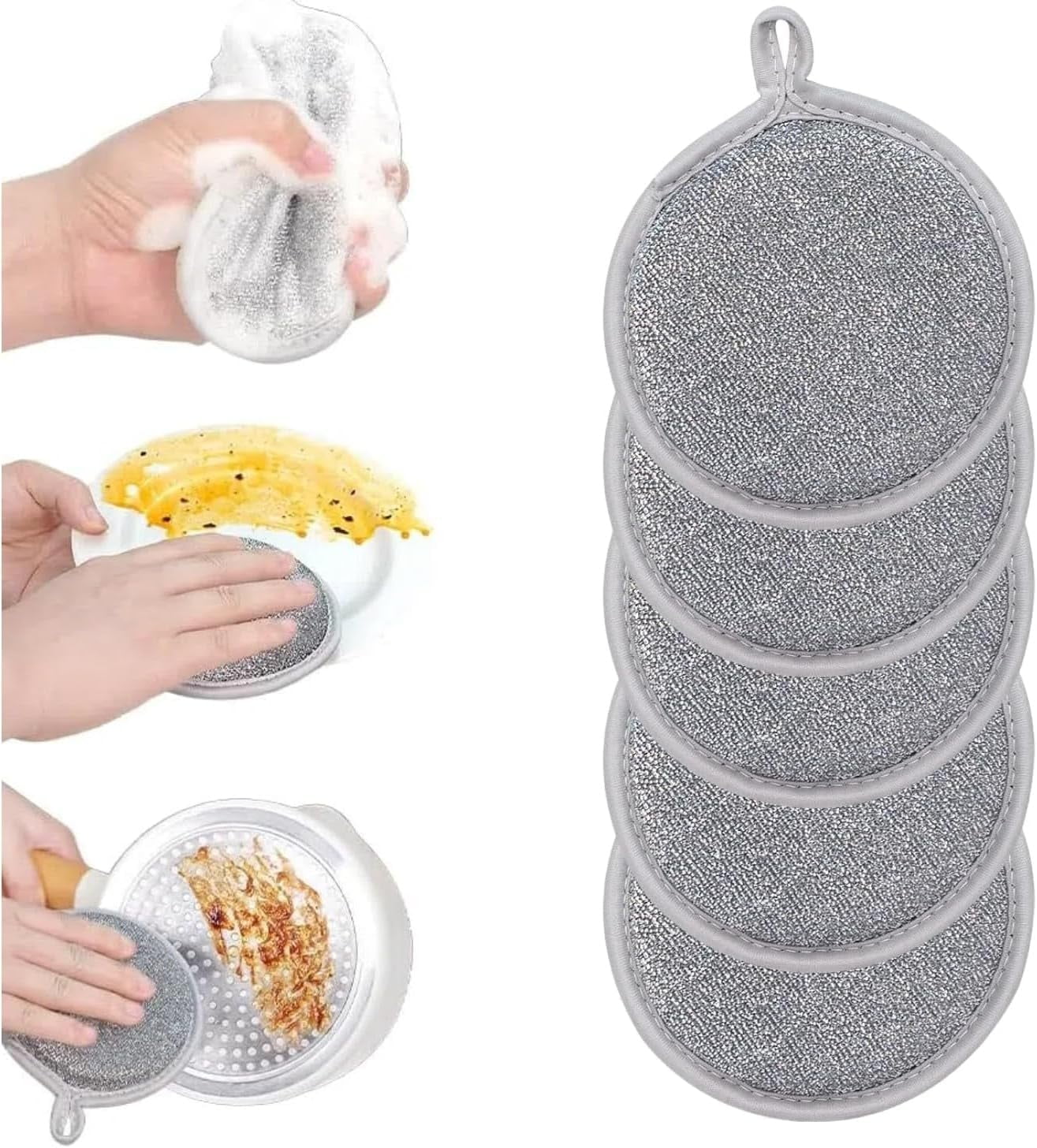 Multipurpose Wire Dishwashing Rags, Kitchen Dish Towels Cleaning Rags ...