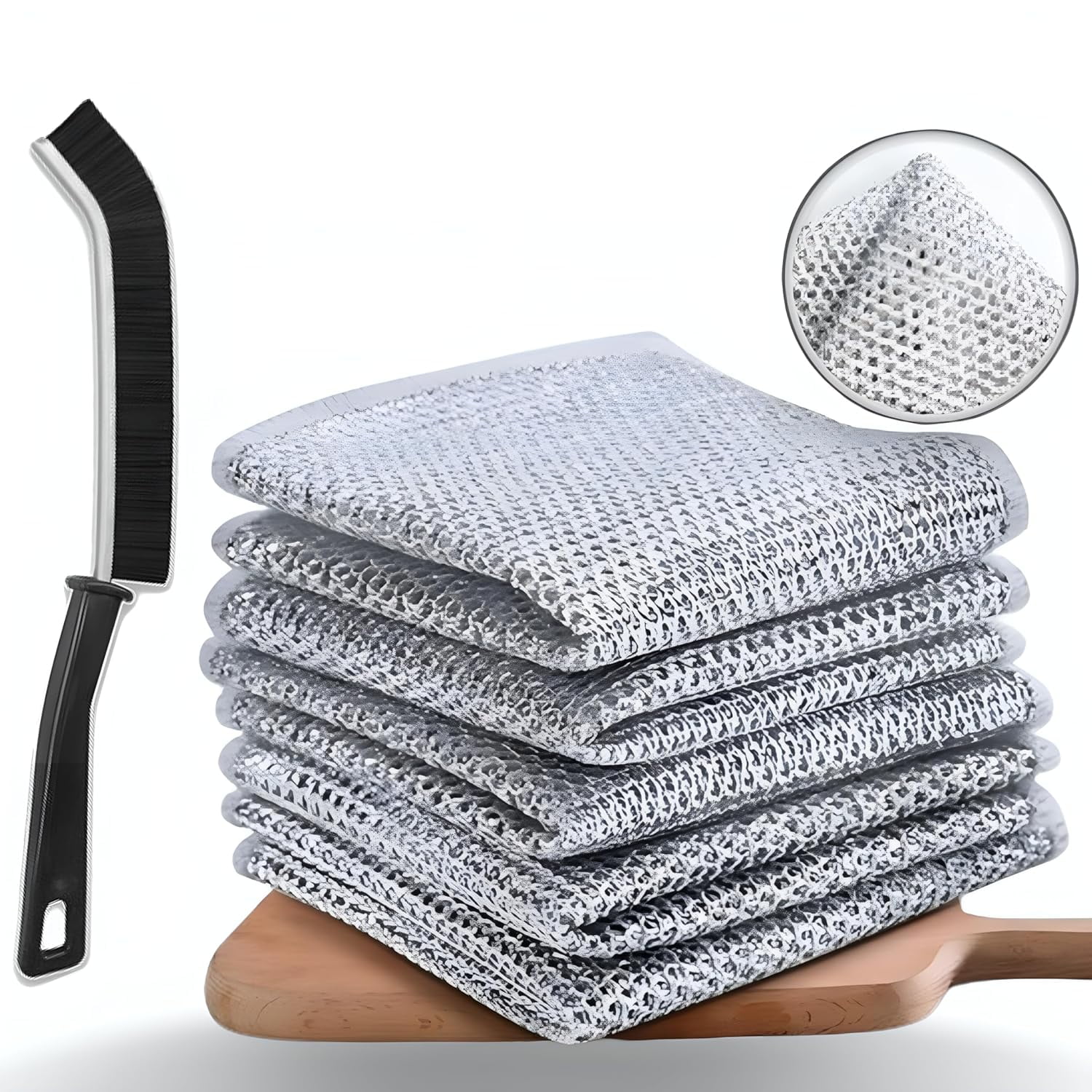 Multipurpose Wire Dishwashing Rags with NonScratch Wet and Dry Steel ...