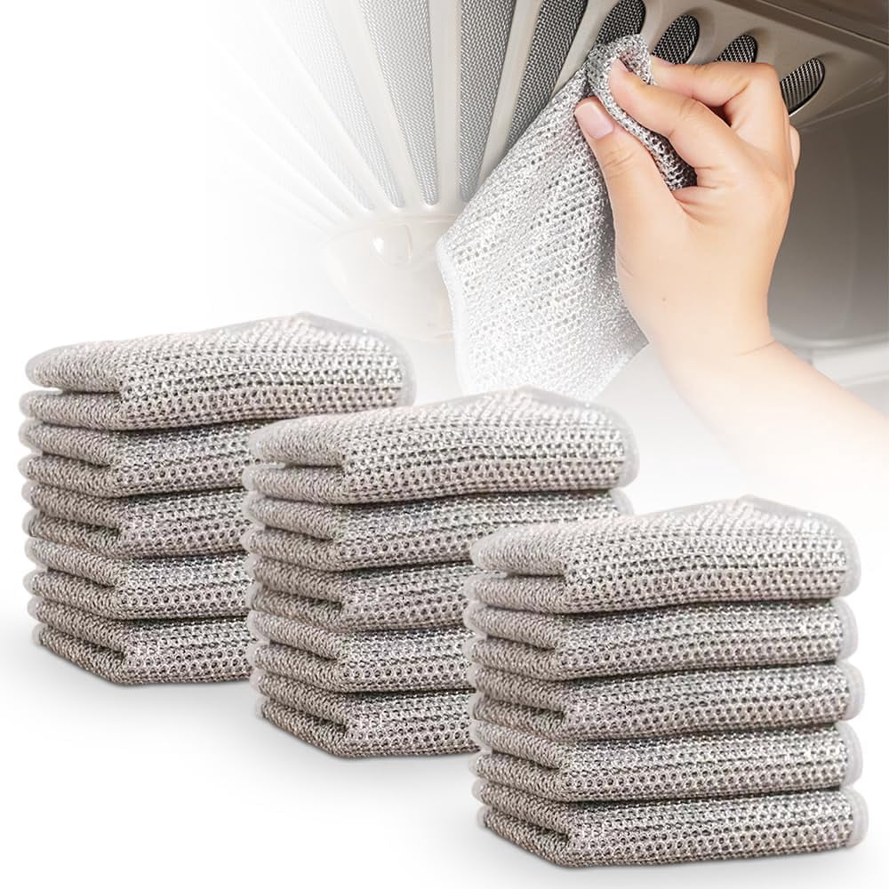 Multipurpose Wire Dishwashing Rags, Stainless Steel Dishwashing Cloth ...