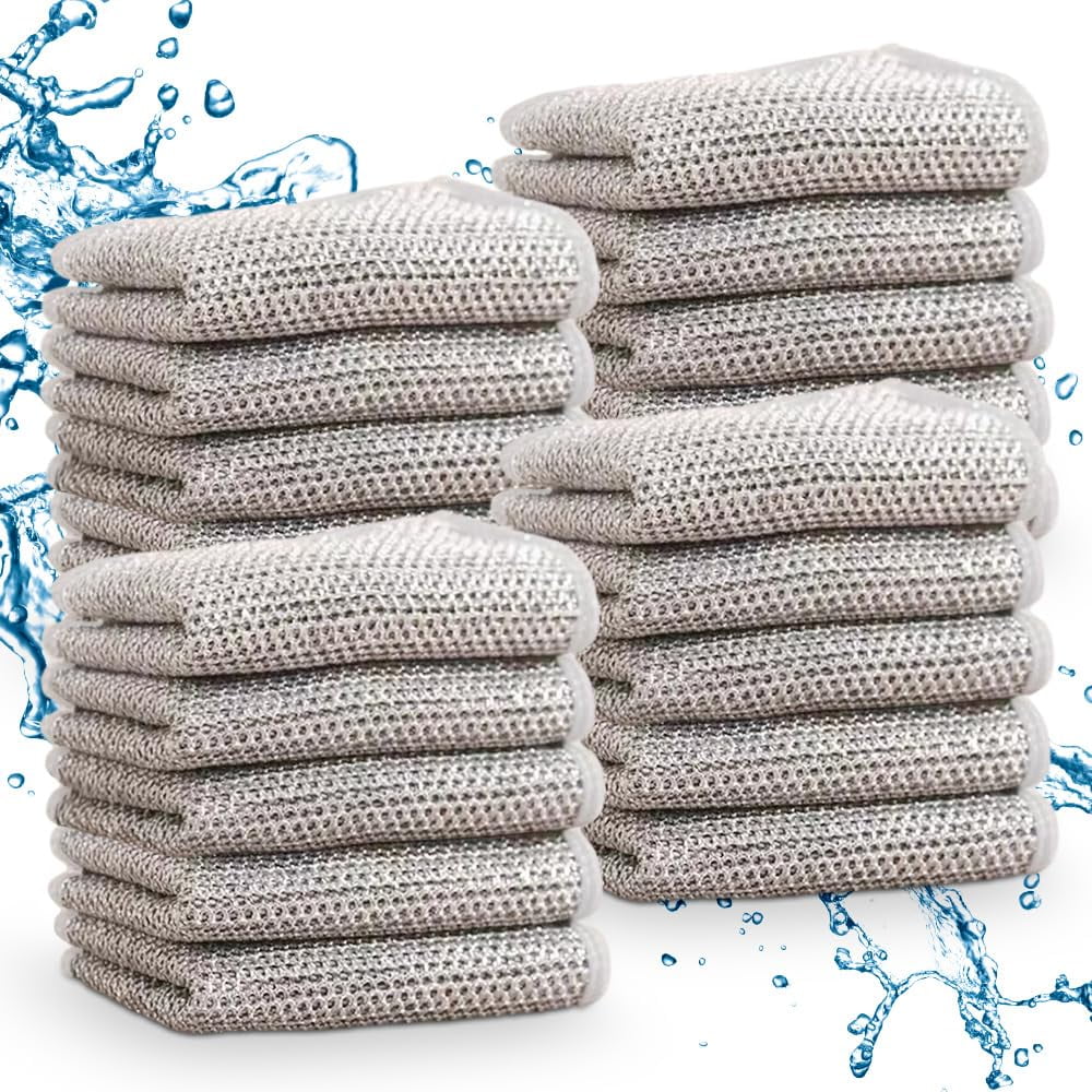 Multipurpose Wire Dishwashing Rags for Wet and Dry, 2024 New Non ...