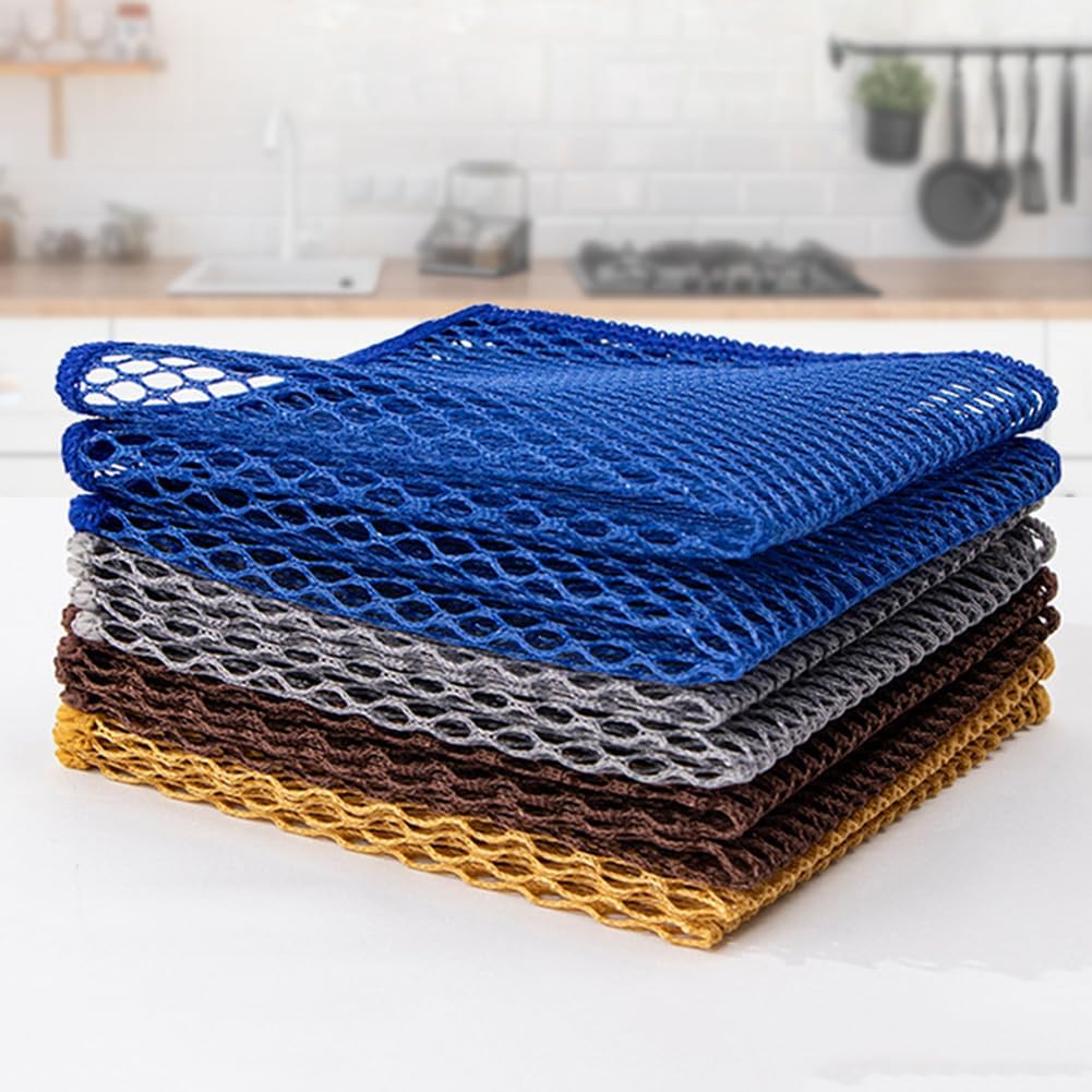 Multipurpose Wire Dishwashing Rags for Wet and Dry - 3D Mesh Cleaning ...