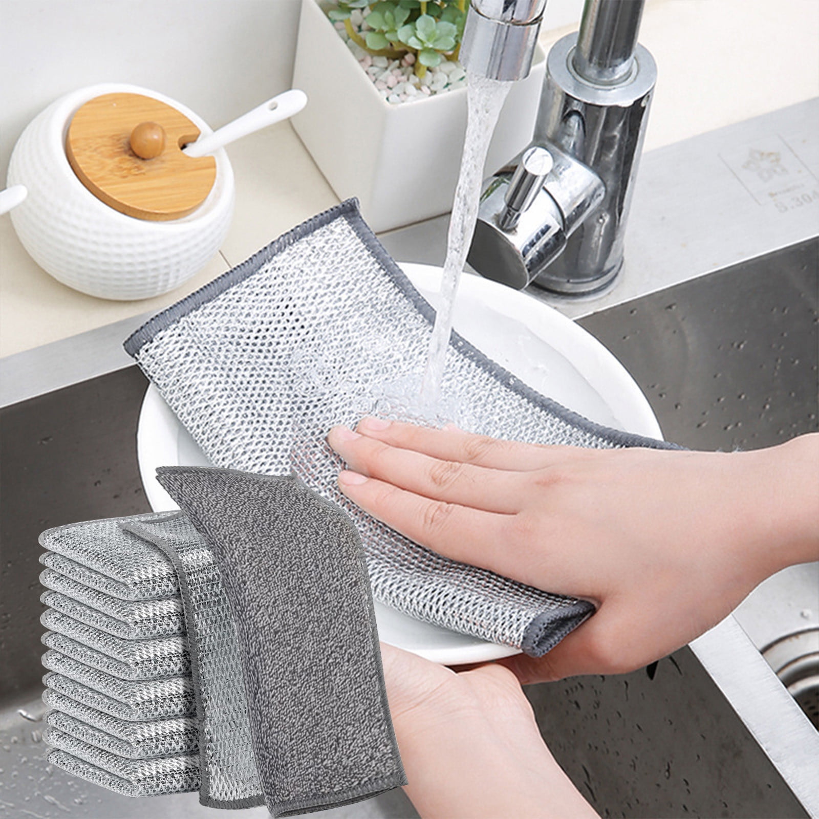 Multipurpose Wire Dishwashing Rags for Wet and Dry New Multifunctional ...