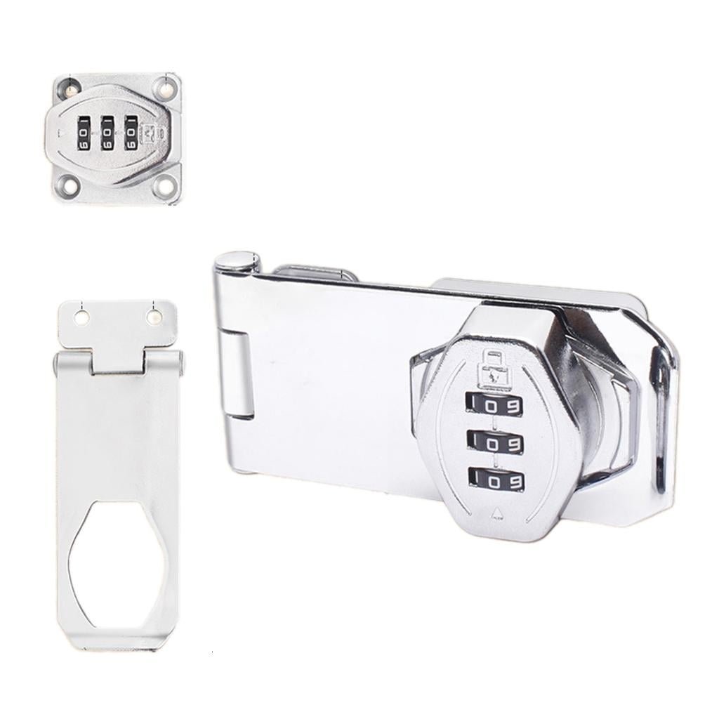 Multipurpose Without Key Bifold Door Lock Combination Twist Knob Hasp ...