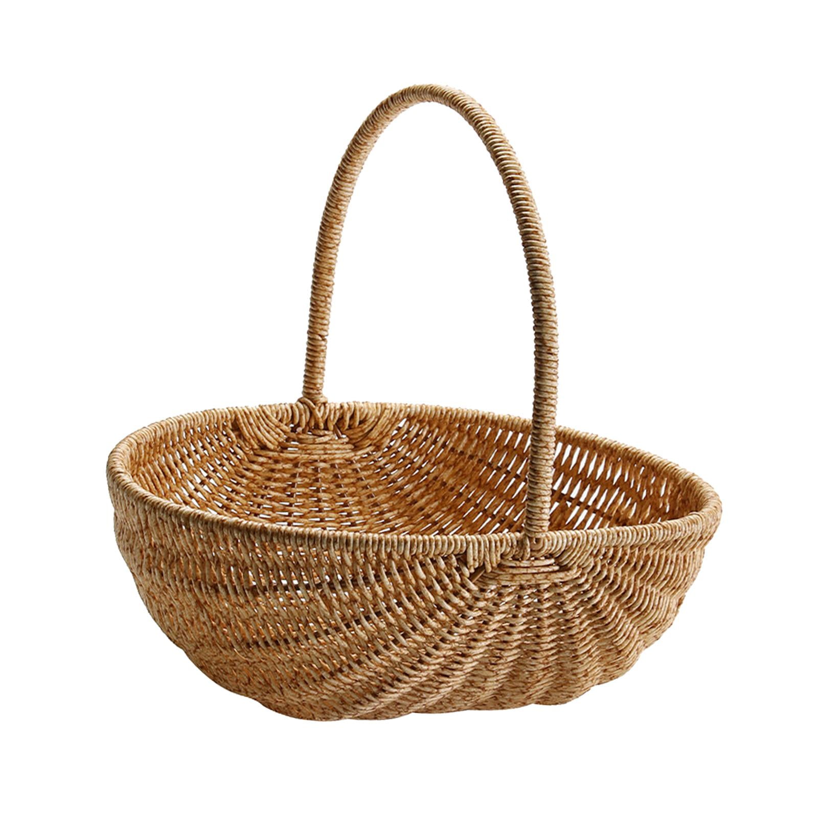 Multipurpose Woven Basket Storage Container Ventilated Decor Large ...
