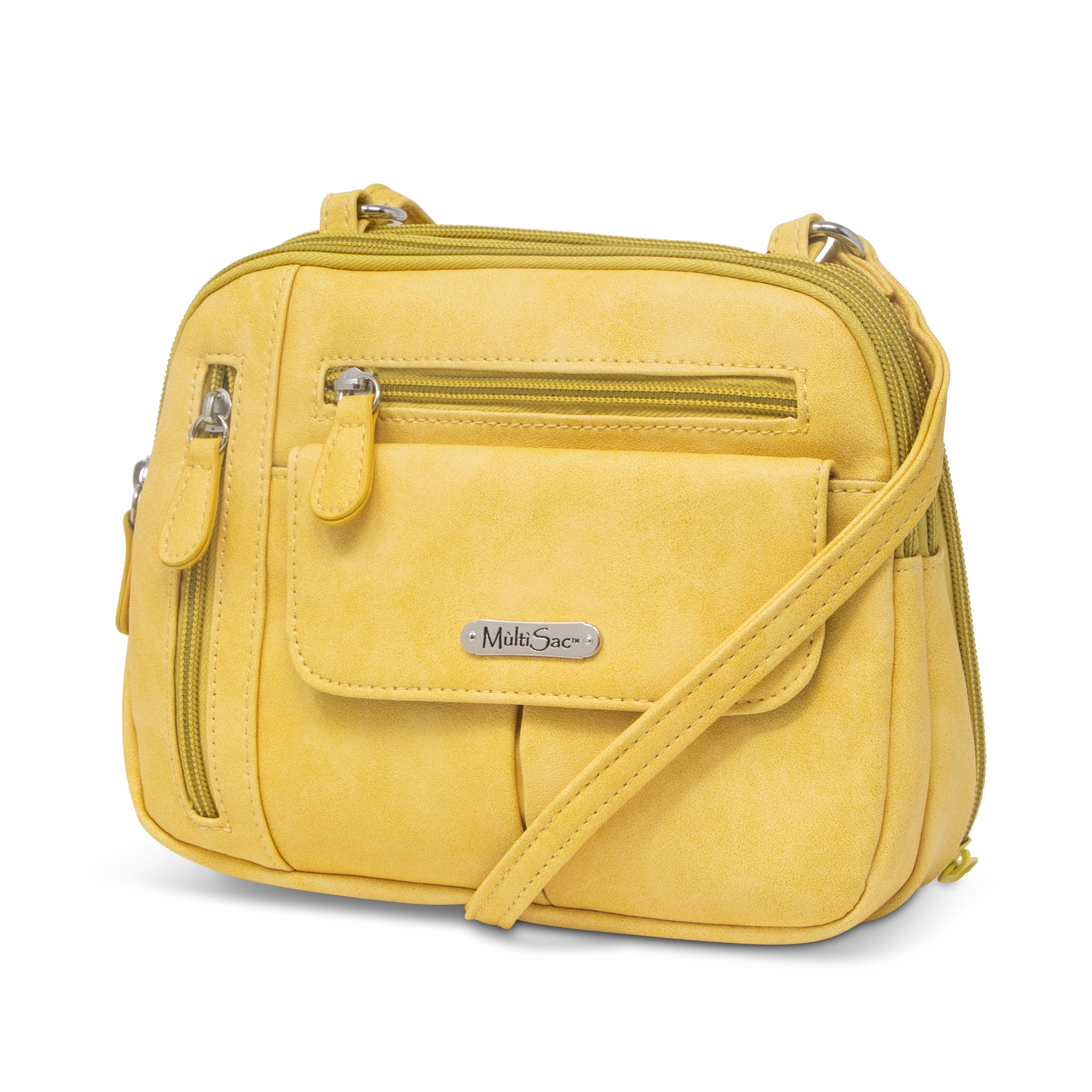 Multisac Zippy Triple Compartment Crossbody Bag for Women - Walmart.com