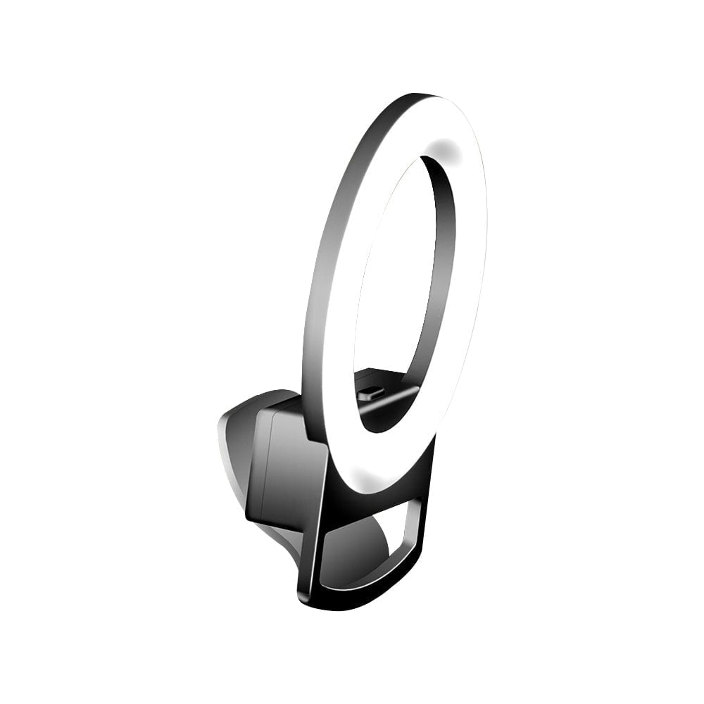 Multitasky Clip-on Mini Phone Selfie Ring Light - Black - Walmart.com