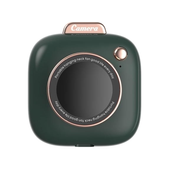 Multitasky Mini Camera-Shaped Necklace Fan - Green - Walmart.com