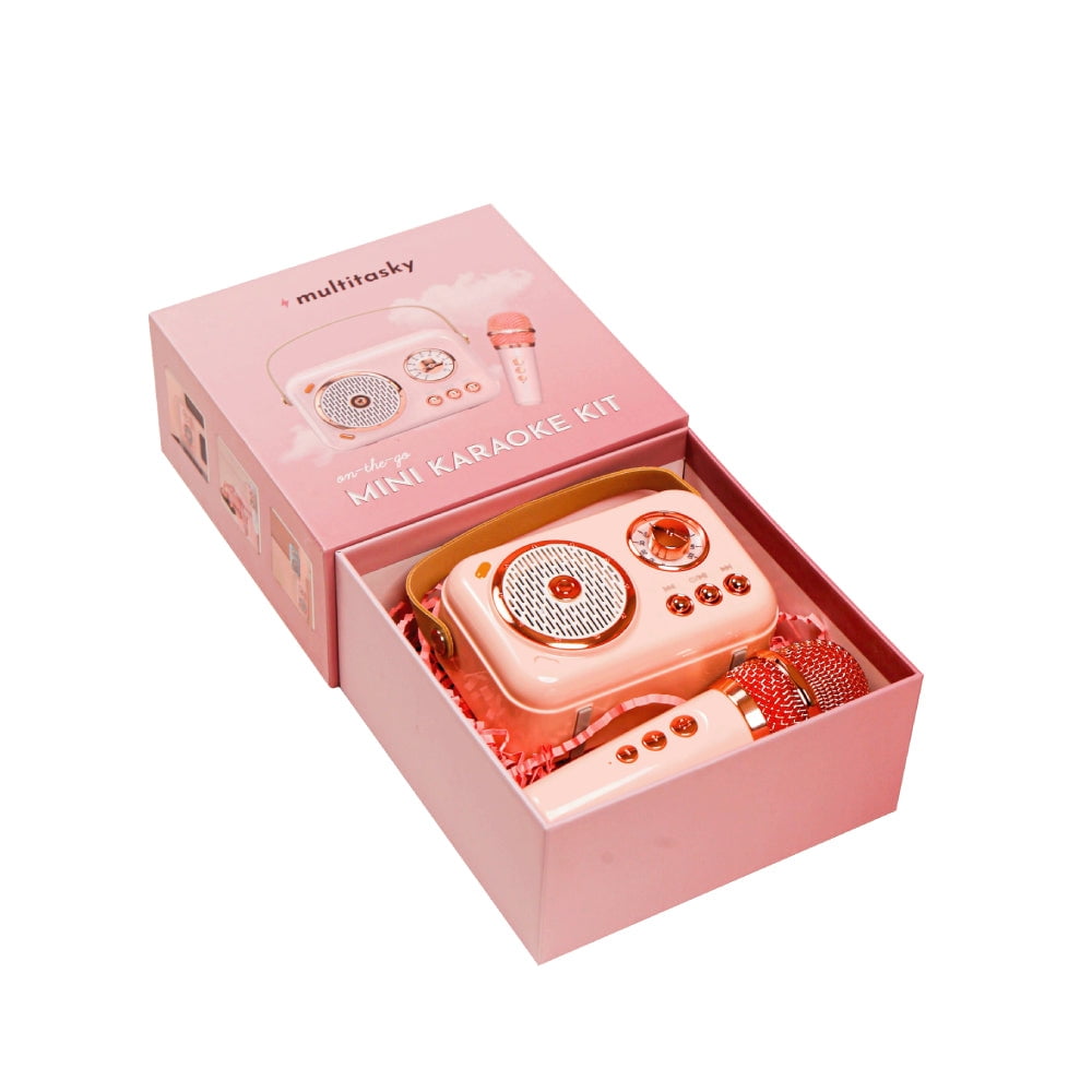 Multitasky Portable Mini Karaoke Microphone Kit - Pink - Walmart.com