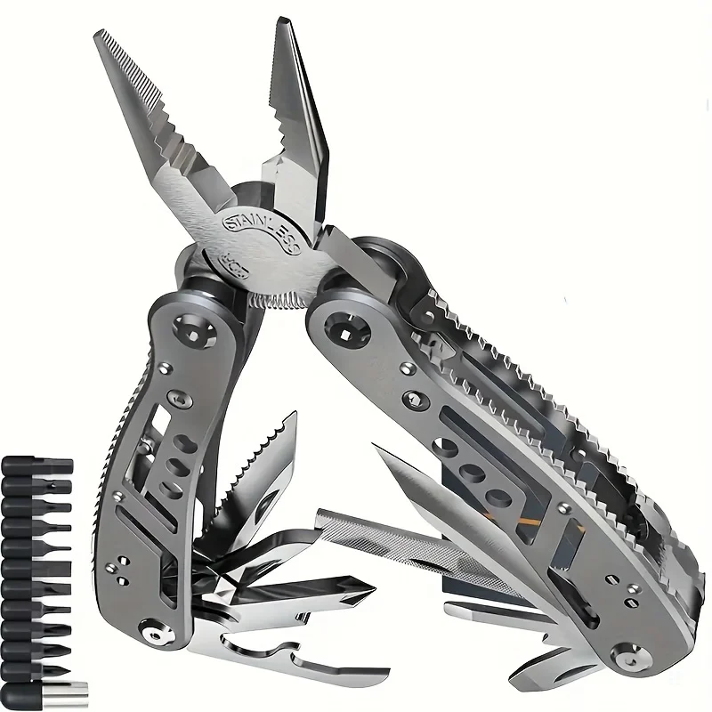 Multitool 24in1 With Mini Tools Knife Pliers And 11 Bits Multi Tool All ...