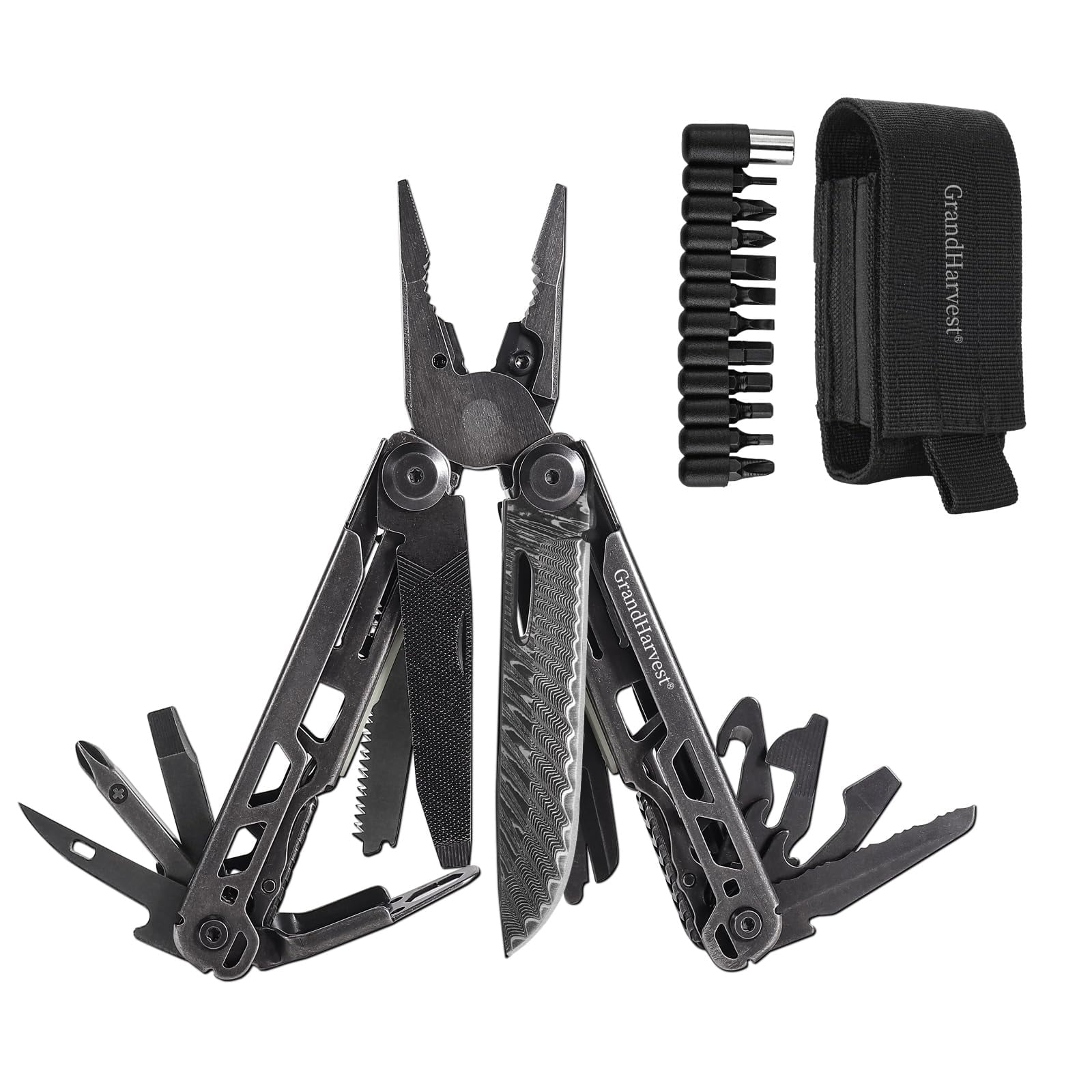 Multitool, 25-in-1 Spring Loaded Pliers Multi Tool, Each Tools with ...