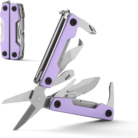 Multitool with Pocket Knife,Gifts for Men and Women, 11-in-1 Mini EDC ...
