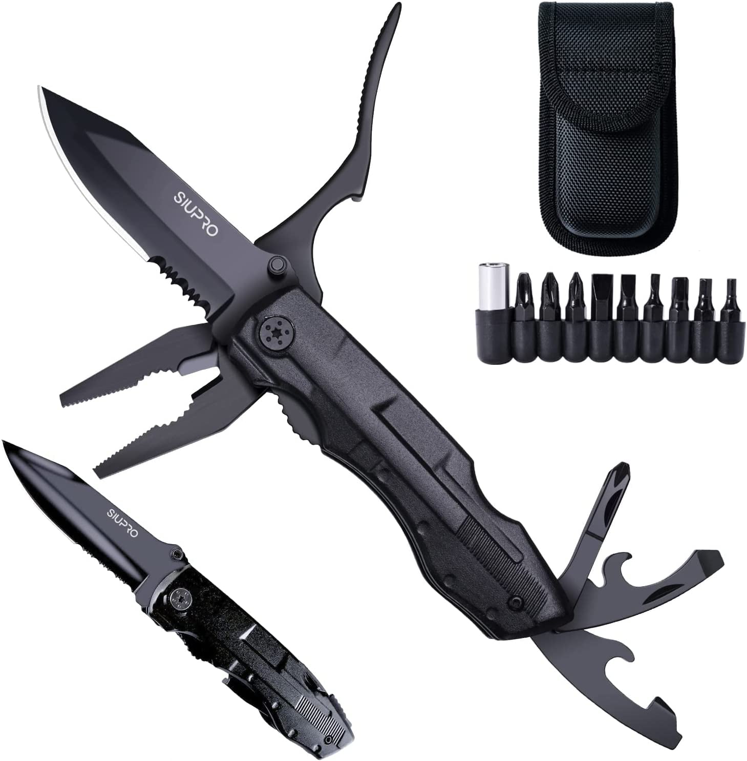 Multitool Pocket Knife for Men, Tactical Folding Multi Tool ...