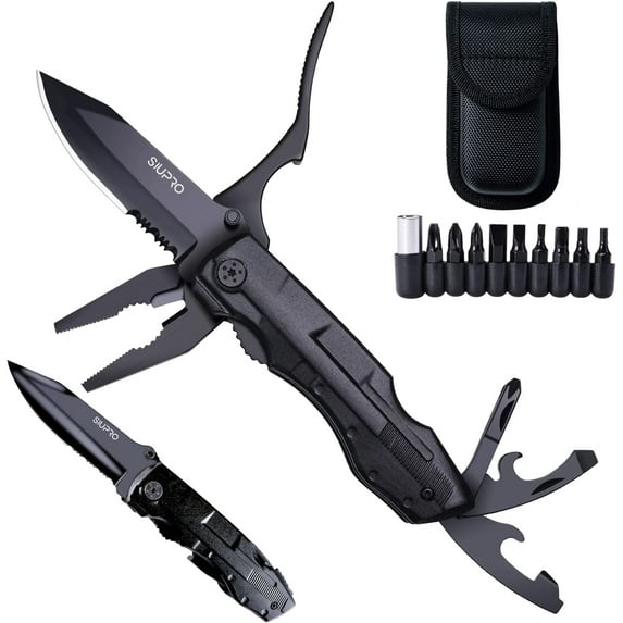 Multitool Pocket Knife for Men, Tactical Folding Multi Tool ...
