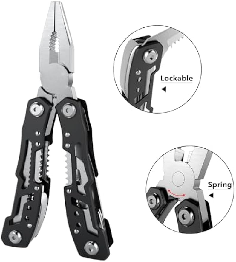 Multitool with Safety Locking, Professional Stainless Steel Multitool ...