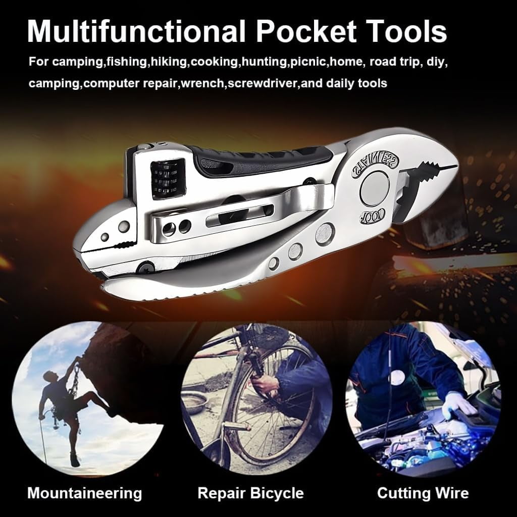 Multitool Wrench Adjustable Folding Wrench Pliers Wire Cutter ...