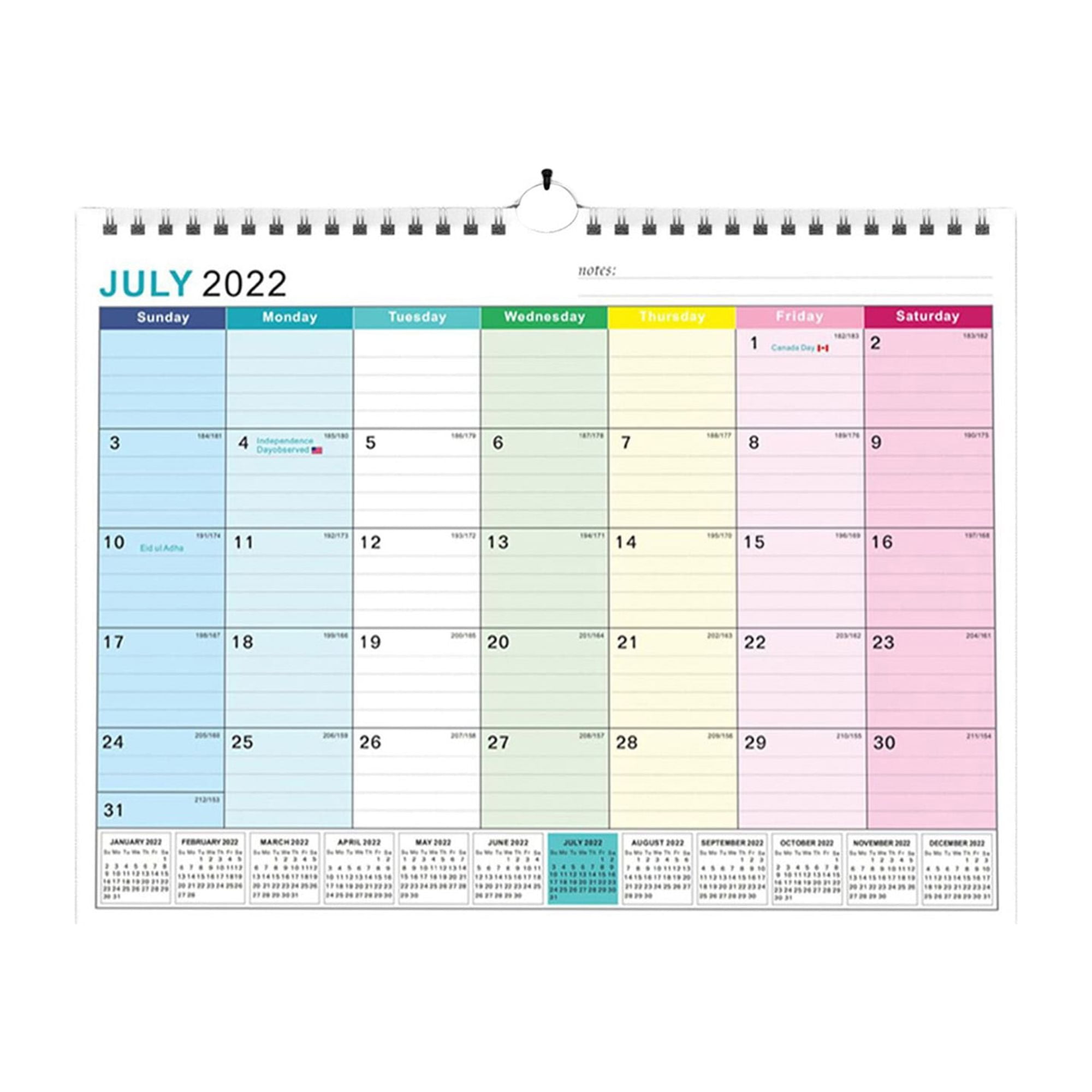 Multitrust 2022-2023 Wall Calendar, Large Hanging Monthly Calendar ...