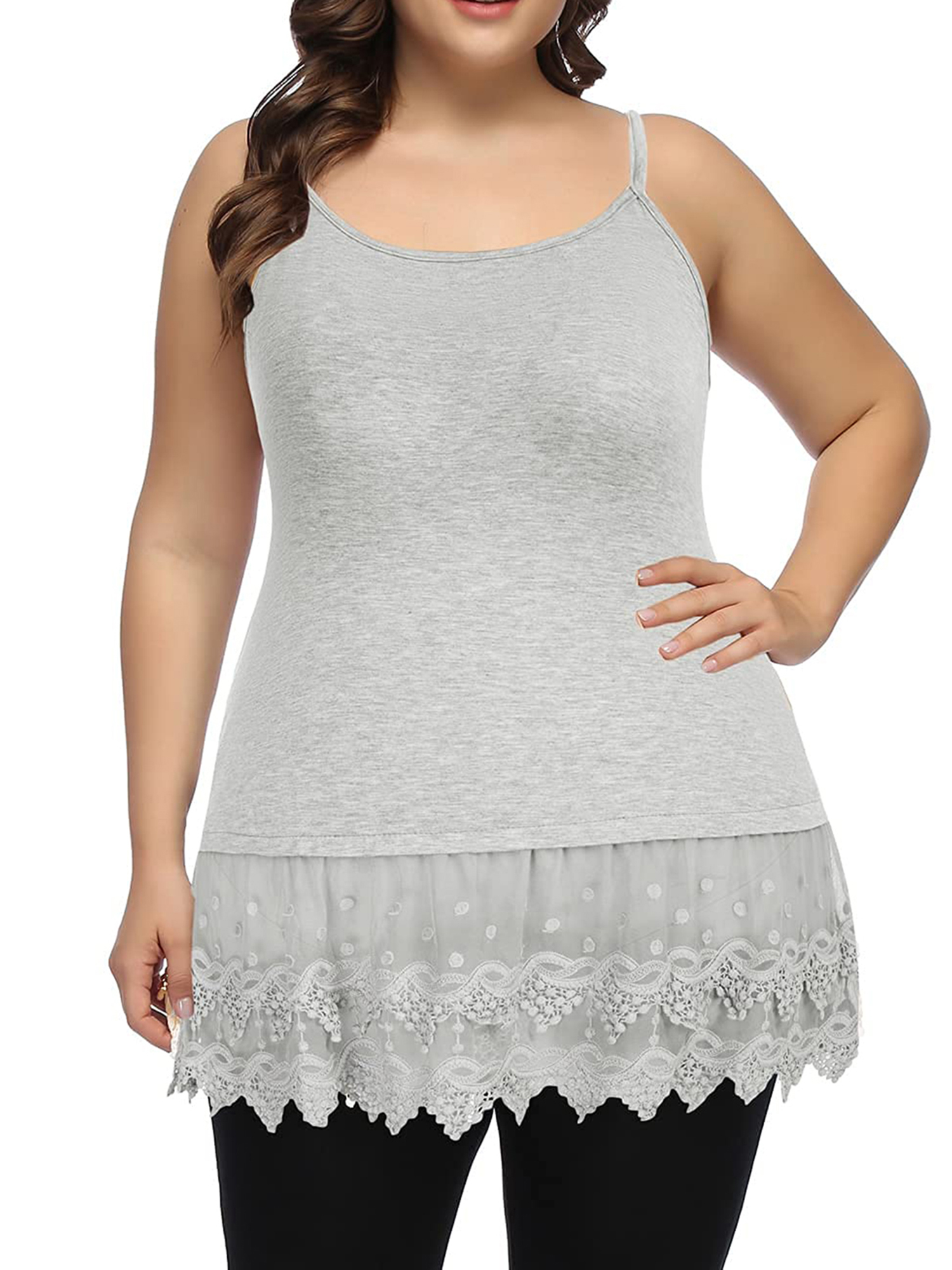 Multitrust Women Sleeveless Camisole with Adjustable Shoulder Strap ...