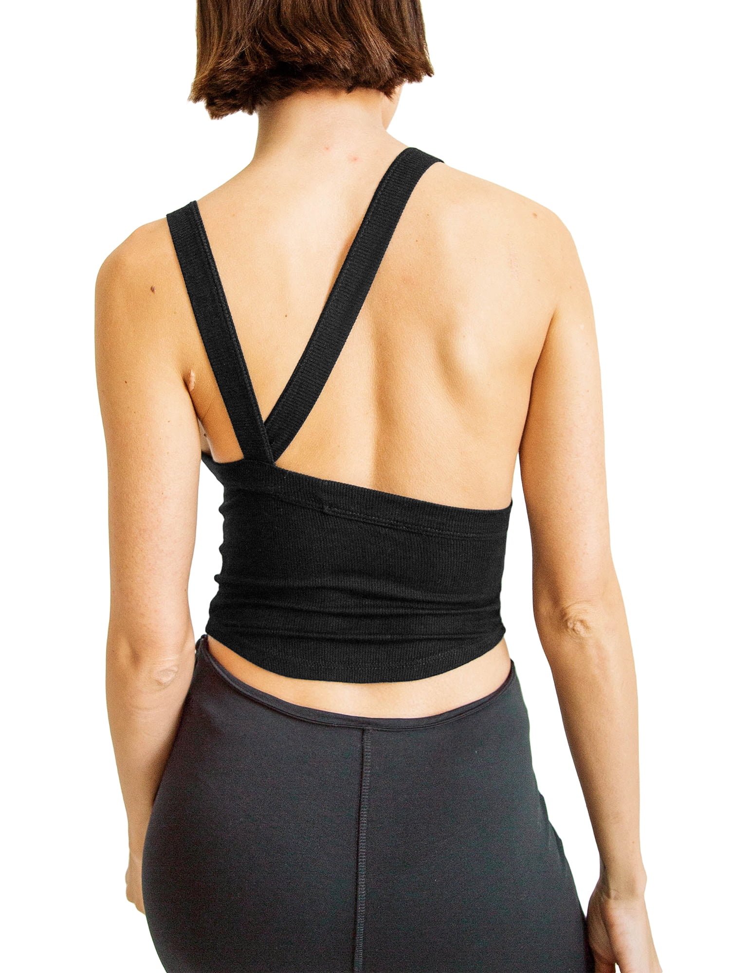 Multitrust Women's Autumn Slim Vest, Solid Color Knitting Ribbed ...