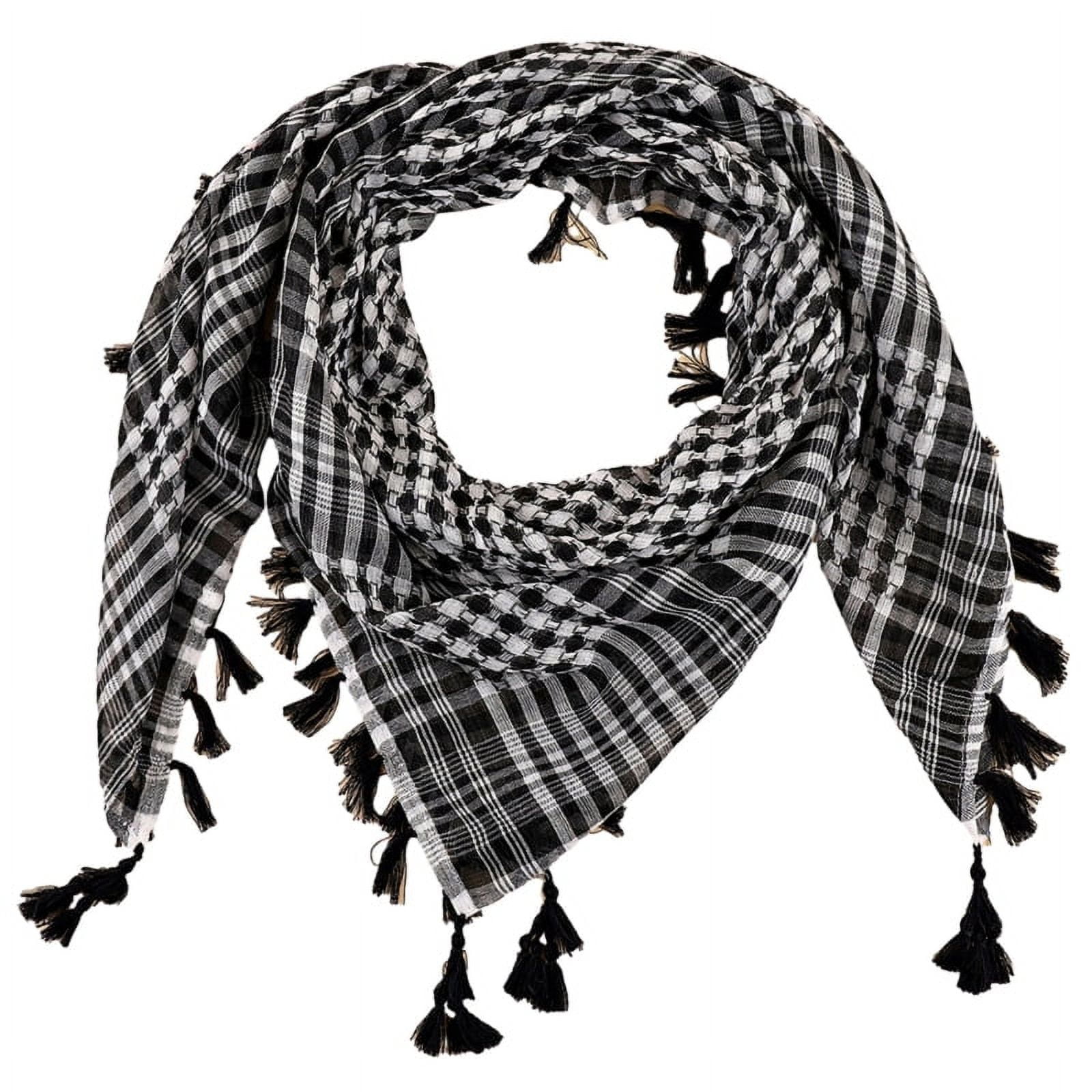 Multiuse Arafat Hijab Scarf Jacquard Shawl Scarf Desert Arab Shemagh ...
