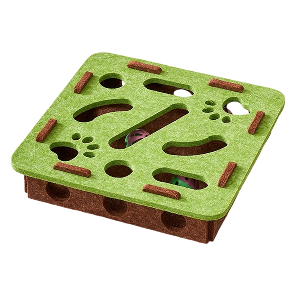 Multiuse Cats Activity Puzzle Box Toy With Removable Bells Ball Toy ...