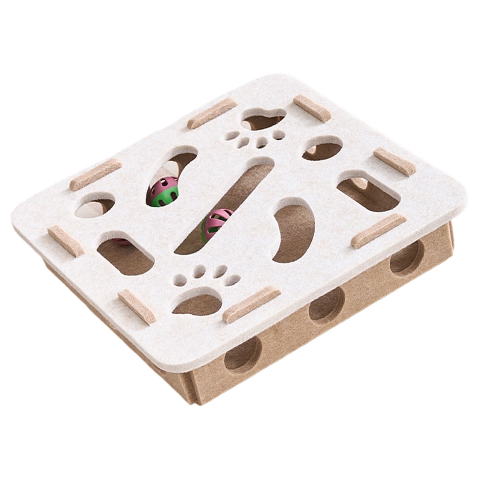 Multiuse Cats Activity Puzzle Box Toy With Removable Bells Toy Enhances ...