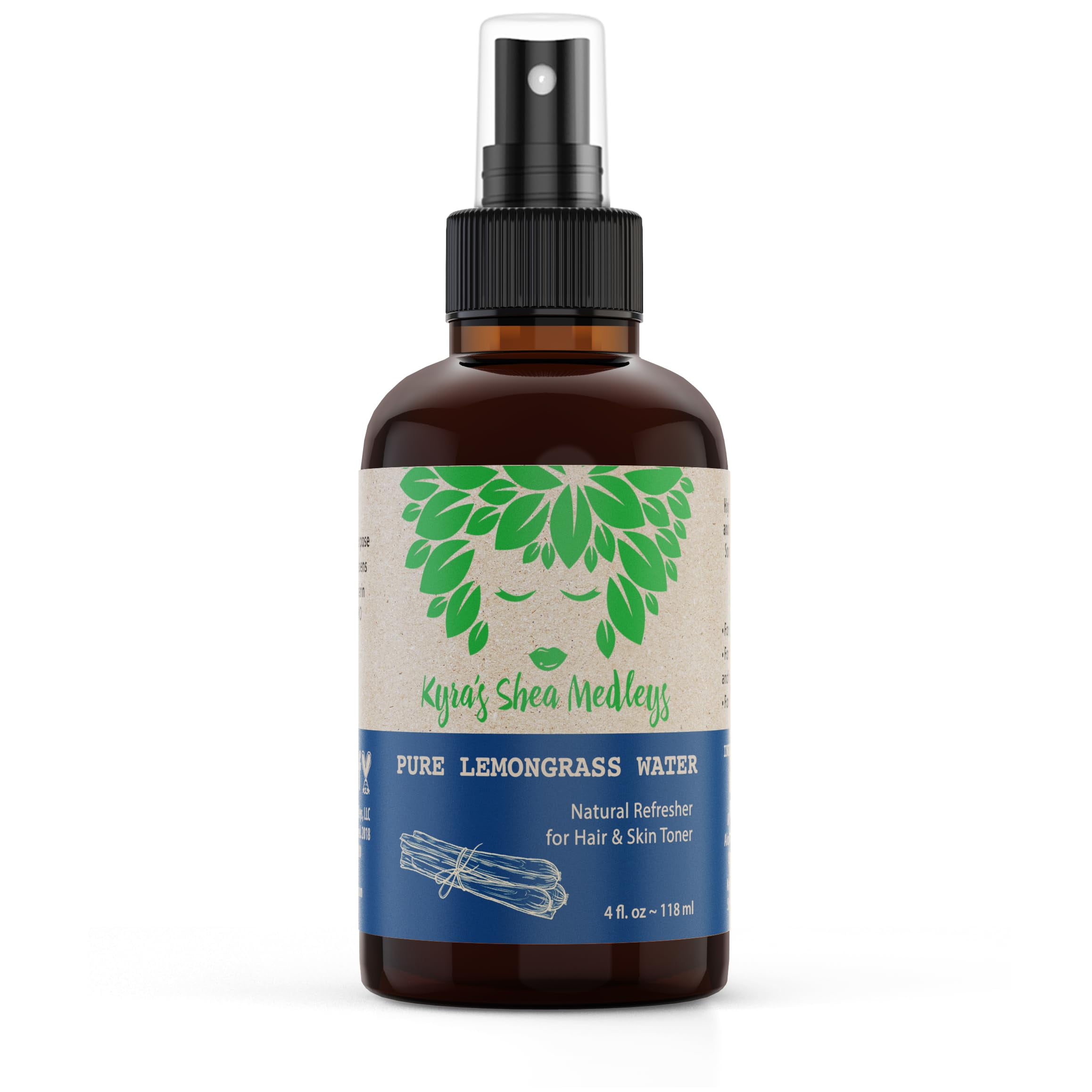 Multiuse Lemongrass Water Toner Mist for Face, Body, and Hair - Pure ...