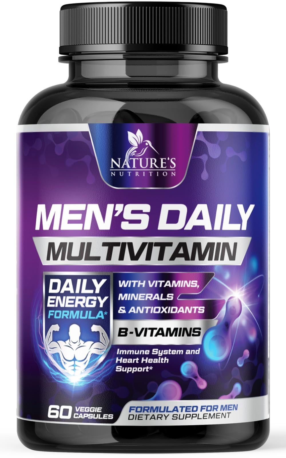 Nature's Nutrition Multivitamin for Men, Vitamins A C D E B12, Zinc ...