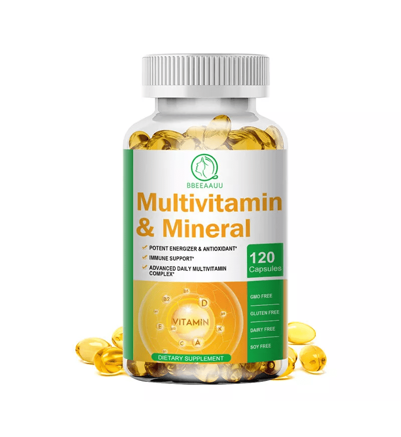 Multivitamin & Multimineral Capsules for Men Women Daily Supplement 120 ...