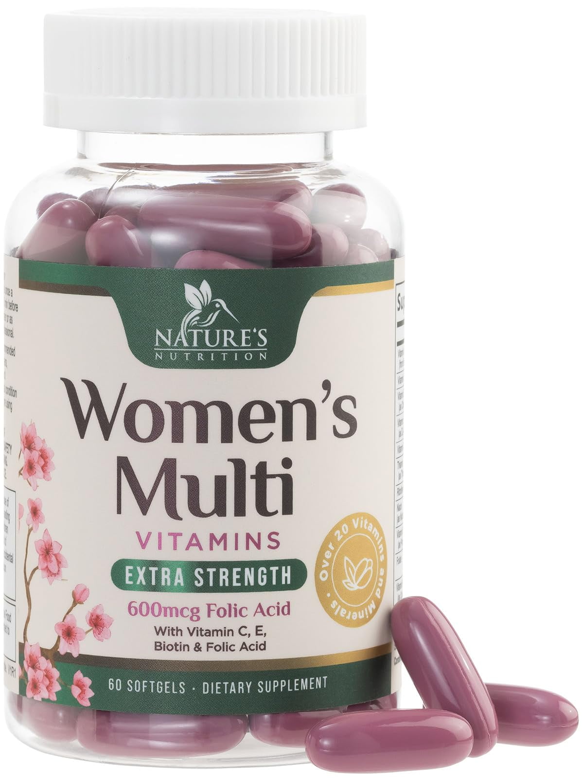 Multivitamin for Women with Iron - Daily Vitamins for Women's Immune ...