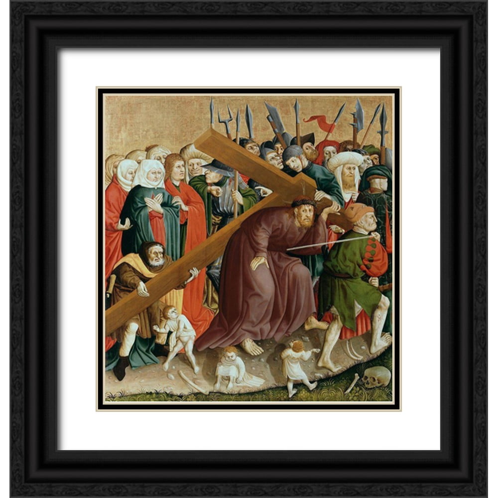 Multscher, Hans 15x16 Black Ornate Wood Framed with Double Matting ...