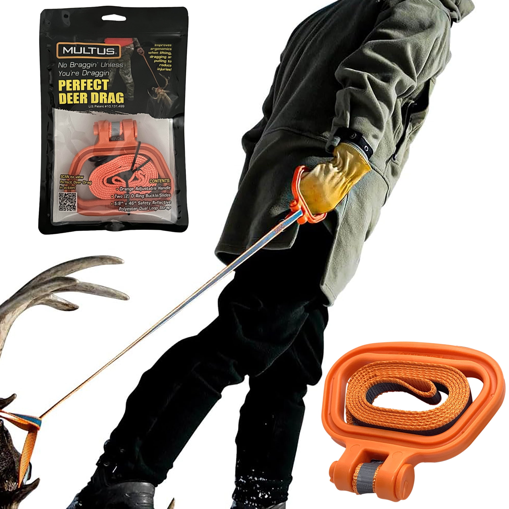 Multus Perfect Deer Drag - Hunting Sporting Goods, Comfort Grip, Safety ...
