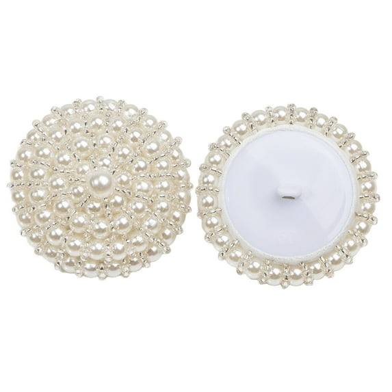 Multuse Pearls Buttons For Clothing Resin Bead Buckle Easy To Sewing ...