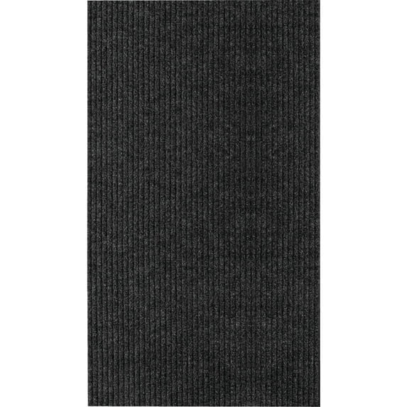 Multy Home Concord 4 Ft. x 6 Ft. Charcoal Carpet Utility Floor Mat ...