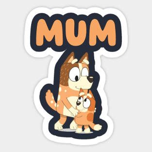 Mum And Bingo Sticker Bluey Stickers For Kids, Bluey Stickers Party ...