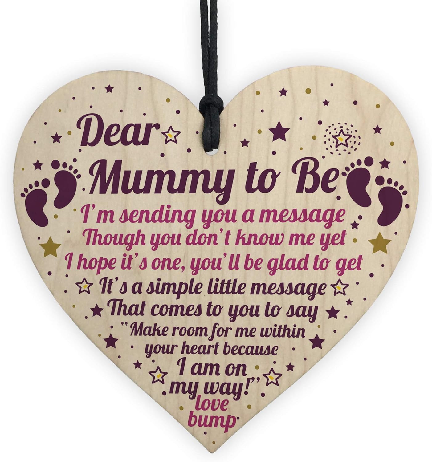 Mum Garden Memorial Gift Wooden Heart Grave Plaque Gifts for Mum in ...