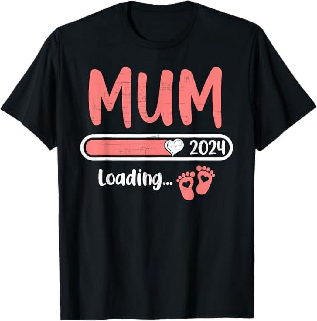 Mum Loading 2024 For Pregnancy Announcement Baby Shower T-Shirt ...