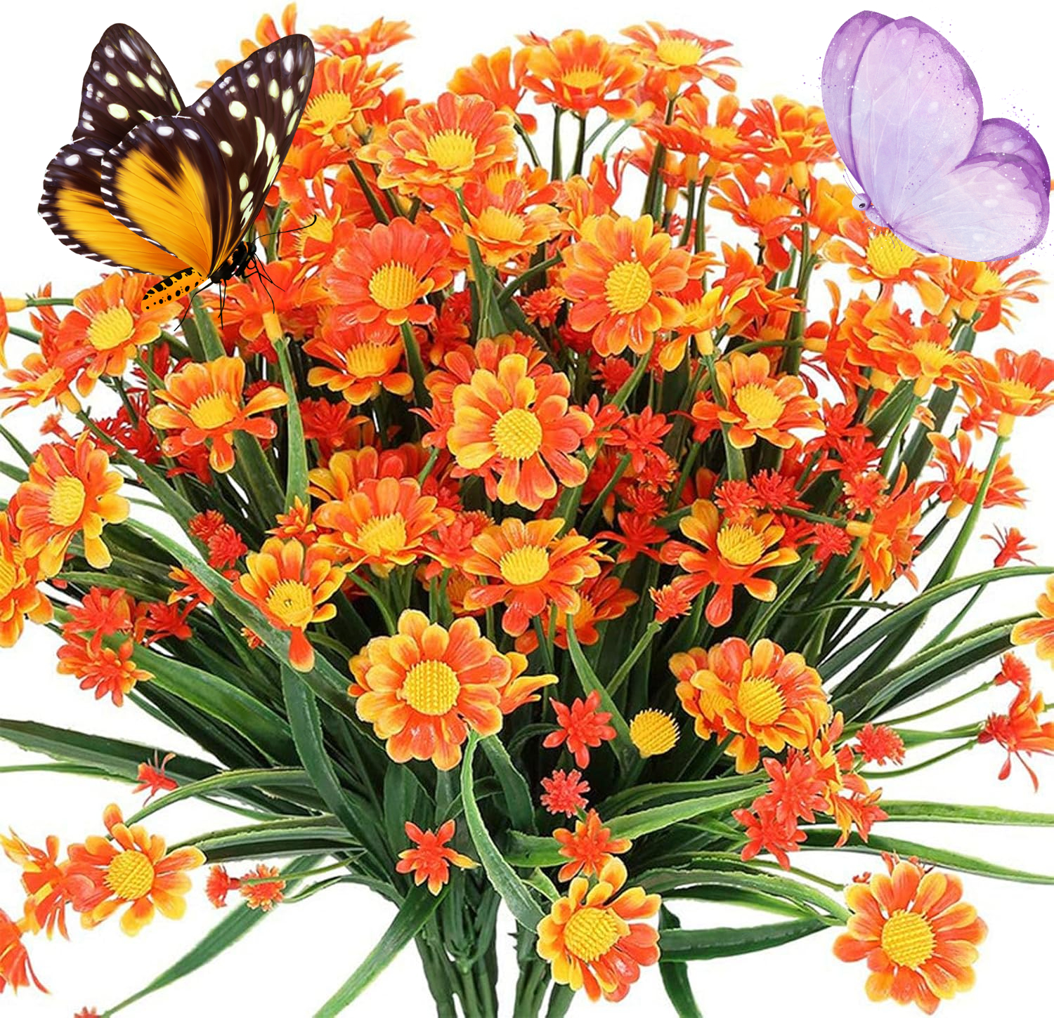 Mum Topiary Balls, Mum Balls Artificial Flowers, Autumn Shrubs Bushes ...