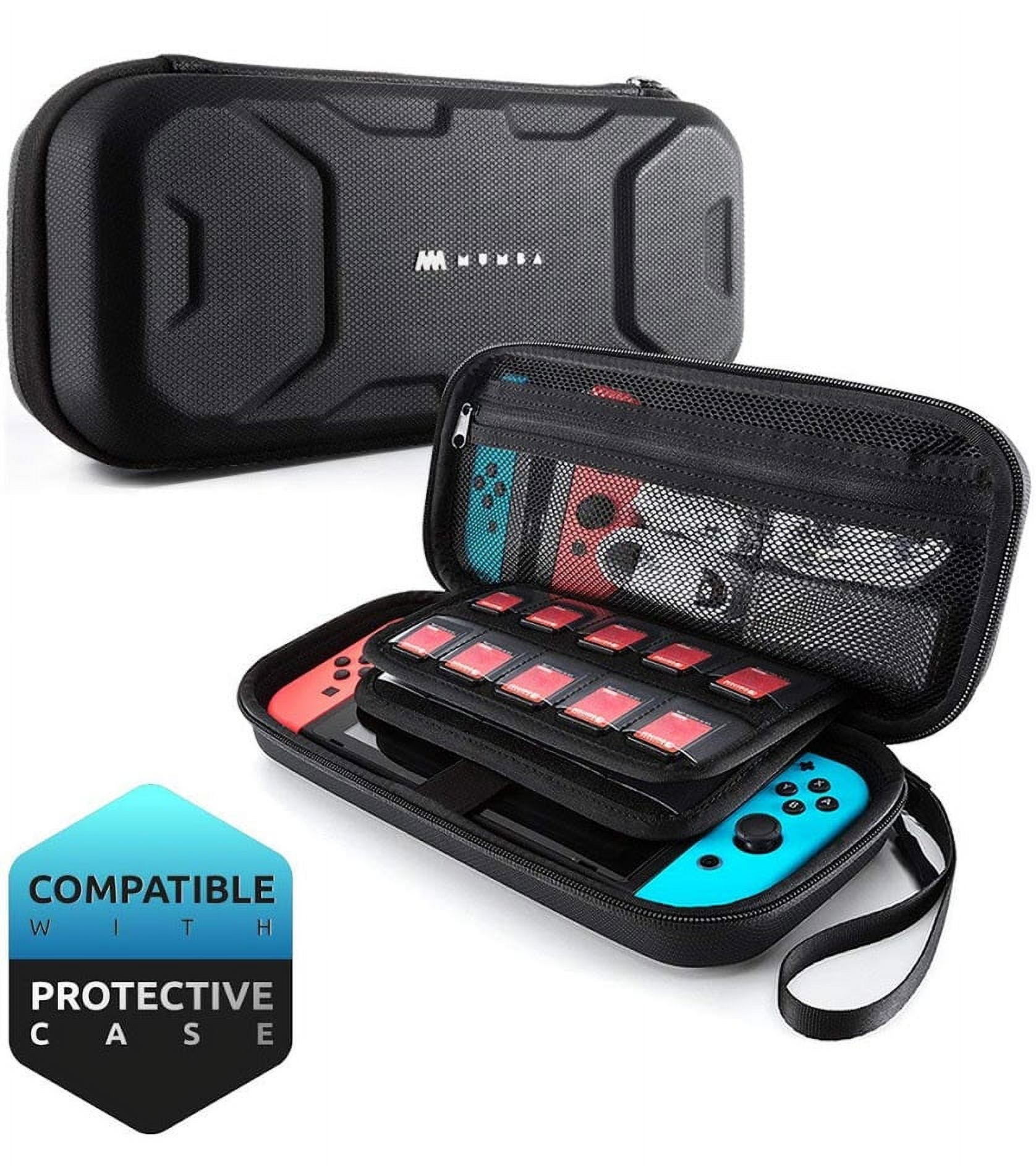 Mumba Carrying Case for Nintendo Switch, Deluxe Protective Travel Carry ...
