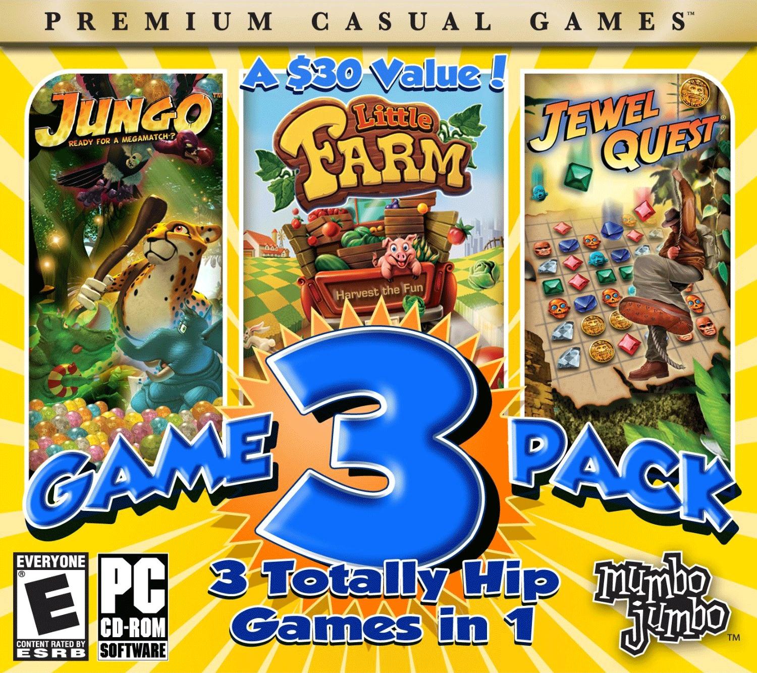 MumboJumbo Computer Games 3 Pack Jungo Little Farm Jewel Quest PC MumboJumbo Computer Games 3 Pack Jungo Little Farm Jewel Quest PC