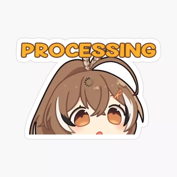 Mumei Processing Hololive Sticker Phone Decal Water Bottle Stickers Car ...