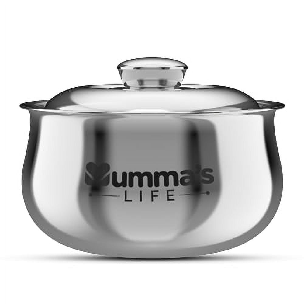 Mumma's LIFE Hot Box Double Wall Stainless Steel Belly Shape Casserole ...